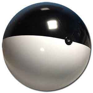 Beach Balls from Small to Giants - 36'' Black & White Moon Beach Balls